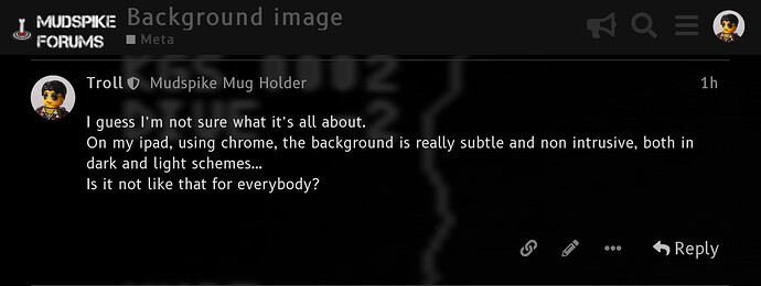 Background image - Meta - Mudspike Forums