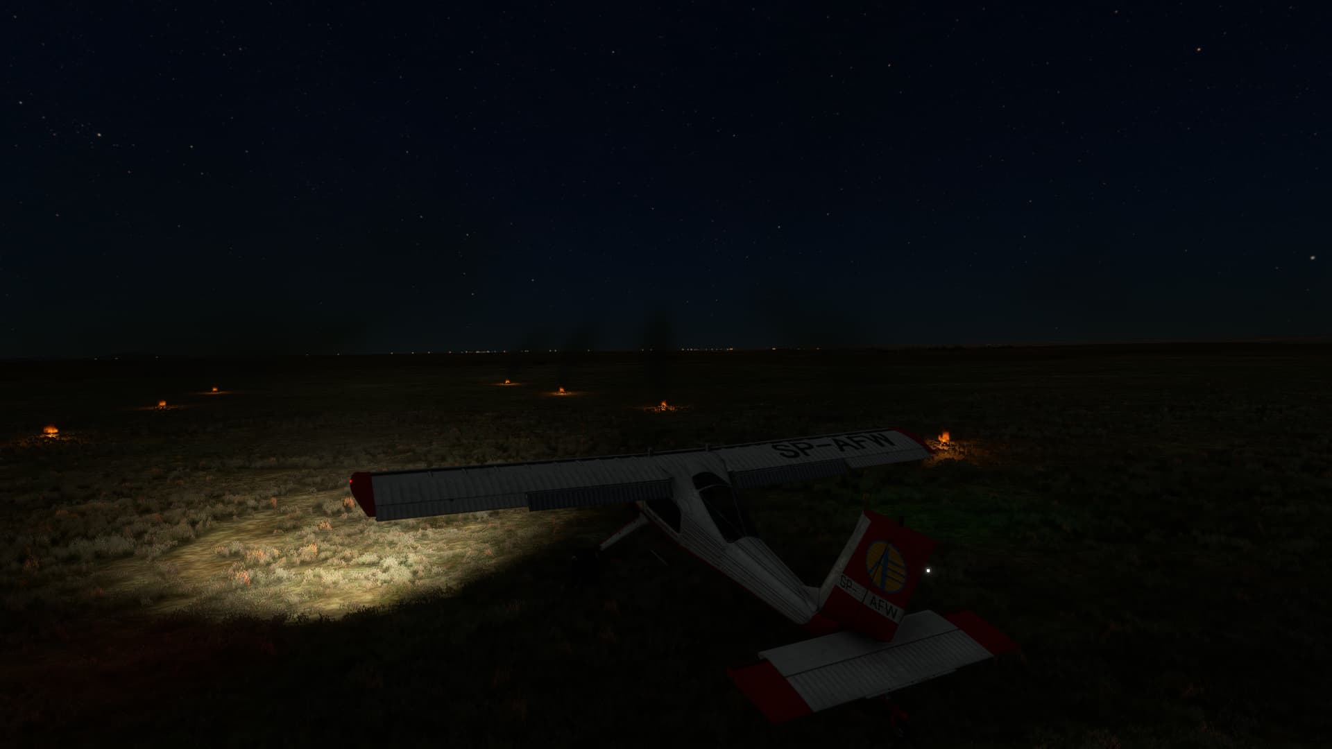 Deployable runway lights (kind of)... night time bush flying anyone ...