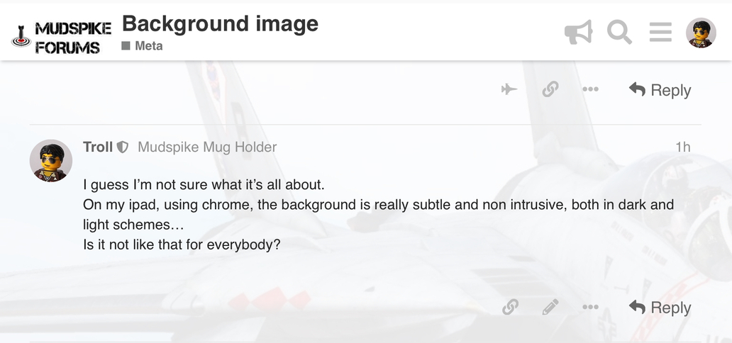 Background image - Meta - Mudspike Forums